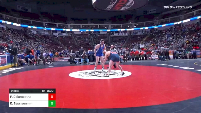 220 lbs Prelims - Paolo DiSanto, Plymouth Whitemarsh vs Dustin Swanson ...