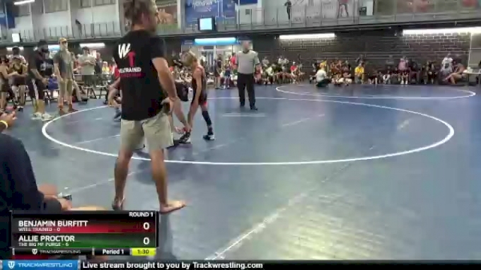 65 lbs Round 1 (8 Team) - Benjamin Burfitt, Well Trained vs Allie ...