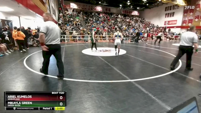 130 lbs Champ. Round 2 - Mikayla Green, Green River vs Ariel Kumelos ...