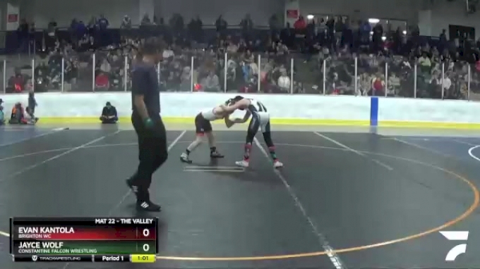 90 lbs Cons. Round 3 - Evan Kantola, Brighton WC vs Jayce Wolf ...