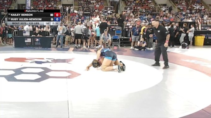 125 lbs 3rd Place Match - Kailey Benson, MO vs Ruby Julien-Newsom, CA