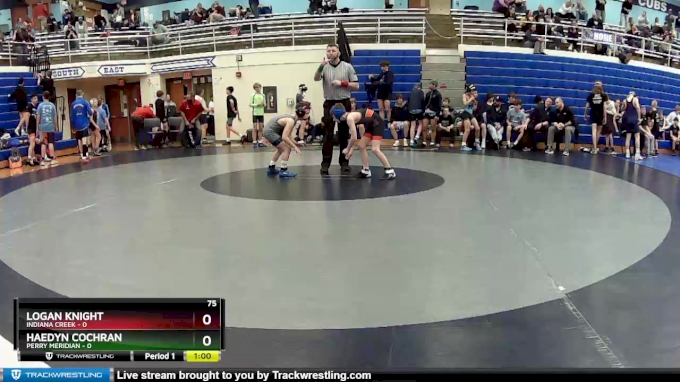 75 lbs Round 3 (4 Team) - Logan Knight, Indiana Creek vs Haedyn Cochran ...