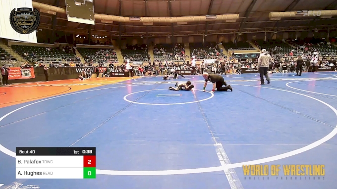 40 lbs 3rd Place - Brandon Palafox, Top Dog Wrestling Club vs Ali ...