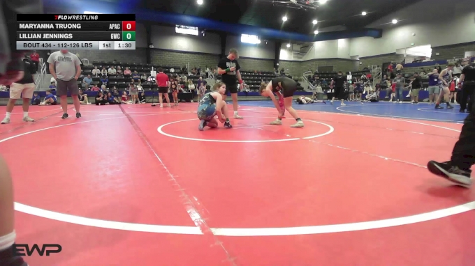 112-126 lbs Final - Maryanna Truong, Apache Youth Wrestling vs Lillian ...