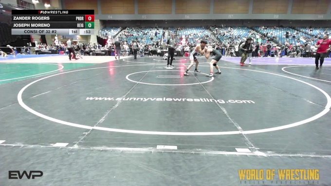 125 lbs Consi Of 32 #2 - Zander Rogers, Pounders WC vs Joseph Moreno ...