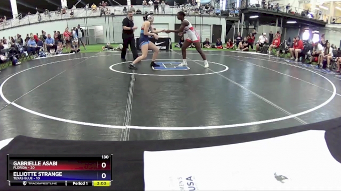 130 lbs Placement Matches (8 Team) - Gabrielle Asabi, Florida vs ...