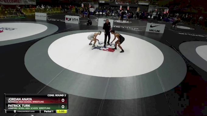 132 lbs Cons. Round 2 - Jordan Anaya, Redwood High School Wrestling vs ...