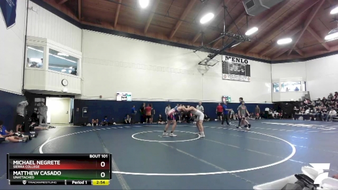 184 lbs Cons. Round 2 - Michael Negrete, Sierra College vs Matthew ...
