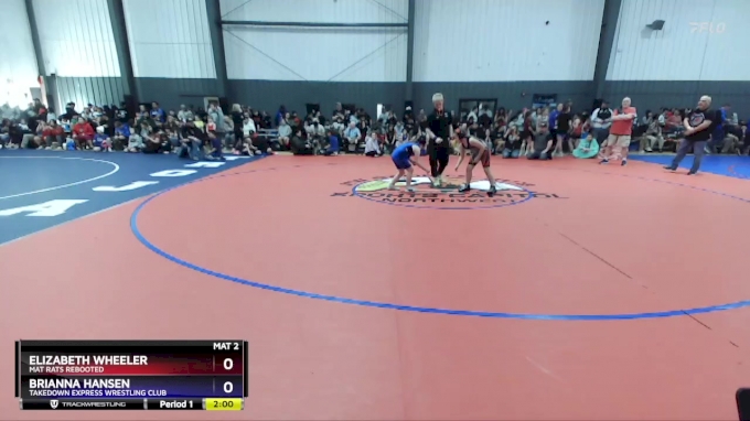 82-90 lbs Round 1 - Elizabeth Wheeler, Mat Rats Rebooted vs Brianna ...