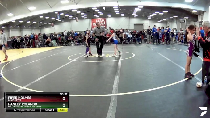 51-54 lbs 5th Place Match - Piper Holmes, 84 Athletes vs Hanley Rolando ...