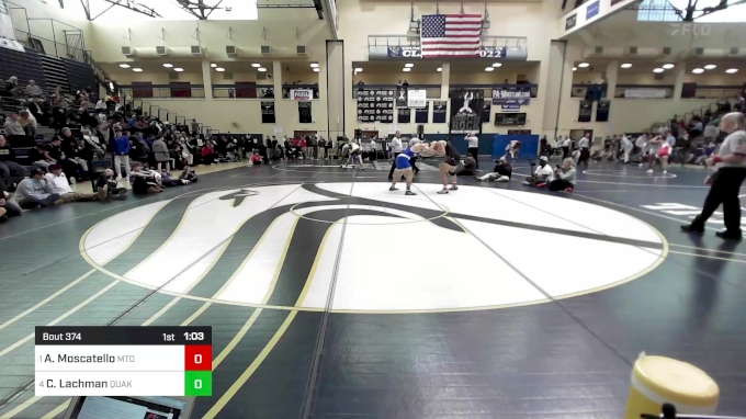 215 lbs Semifinal - Anthony Moscatello, Mt. Olive vs Calvin Lachman ...