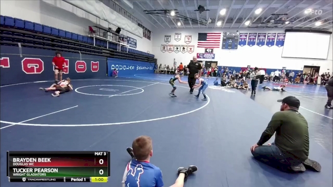 70 lbs Cons. Semi - Brayden Beek, Douglas WC vs Tucker Pearson, Wright ...