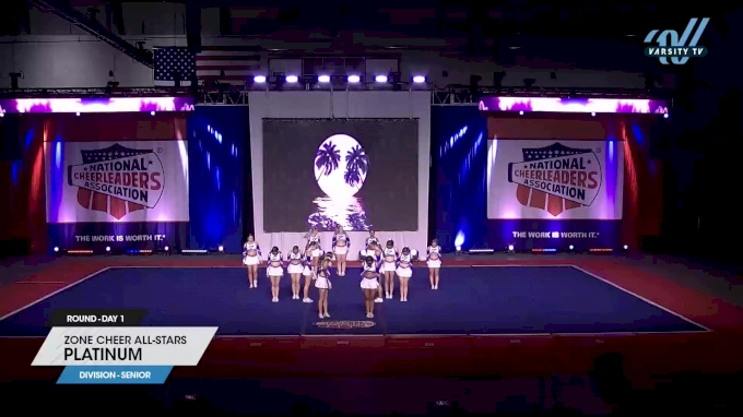 Zone Cheer All-Stars - Platinum [2023 L4 Senior Day 1] 2023 NCA Daytona ...