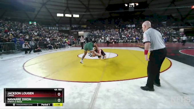 4A 190 lbs Semifinal - Jackson Lougen, Camas vs Navarre Dixon, Emerald ...