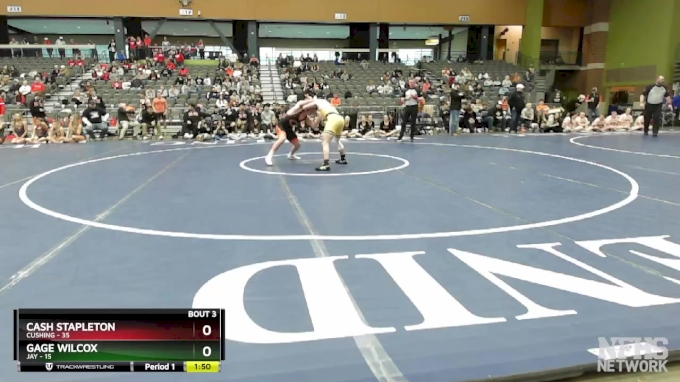 138 lbs Quarterfinals (8 Team) - Cash Stapleton, CUSHING vs Gage Wilcox ...