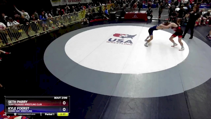 150 lbs Champ. Round 2 - Seth Parry, Team Thunder Wrestling Club vs ...