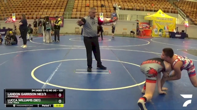 120 lbs 7th Place Match - Landon Garrison Ne2/3, Norwayne vs Lucca ...