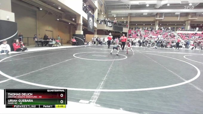 55 lbs Quarterfinal - Uriah Guebara, Maize WC vs Thomas Delich, Greater ...