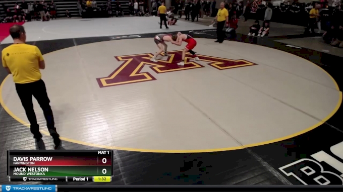 126 lbs Semifinal - Jack Nelson, Mound Westonka vs Davis Parrow, Farmington