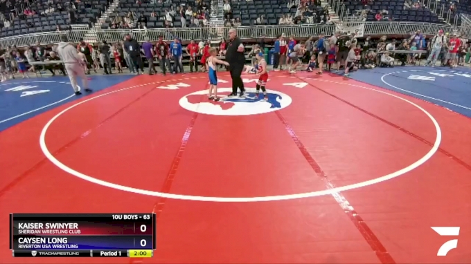 63 lbs Champ. Round 1 - Kaiser Swinyer, Sheridan Wrestling Club vs ...