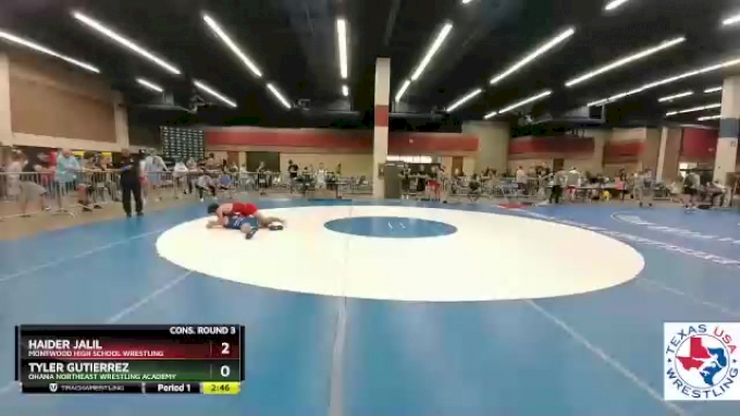 145 lbs Cons. Round 3 - Haider Jalil, Montwood High School Wrestling vs ...
