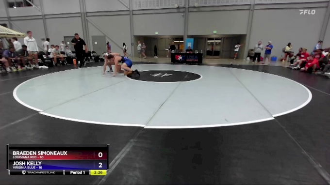 175 lbs Round 2 (8 Team) - Braeden Simoneaux, Louisiana Red vs Josh ...