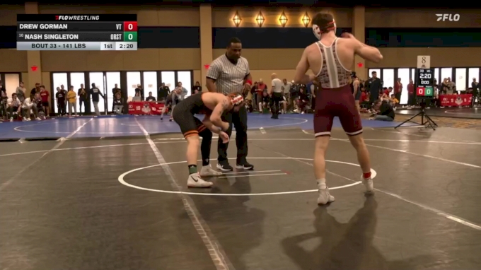 141 lbs Rd Of 32 - Drew Gorman, Virginia Tech vs Nash Singleton, Oregon ...