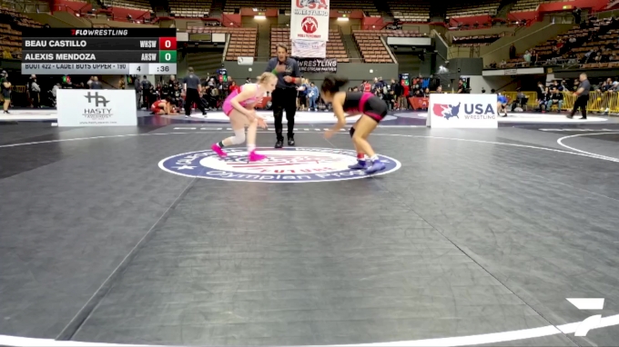 Cadet Girls - 130 lbs 3rd Place Match - Angel Peralta, Madera Grapplers ...