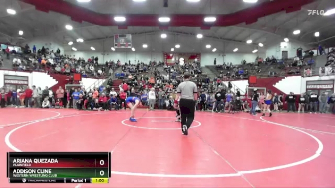 125 lbs Cons. Round 3 - Addison Cline, Western Wrestling Club vs Ariana ...