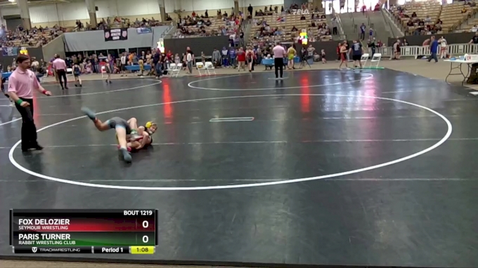 95 lbs Quarterfinal - FOX DELOZIER, Seymour Wrestling vs Paris Turner ...