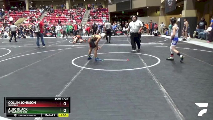 80 lbs Champ. Round 1 - Collin Johnson, Winfield vs Alec Black, U Town ...