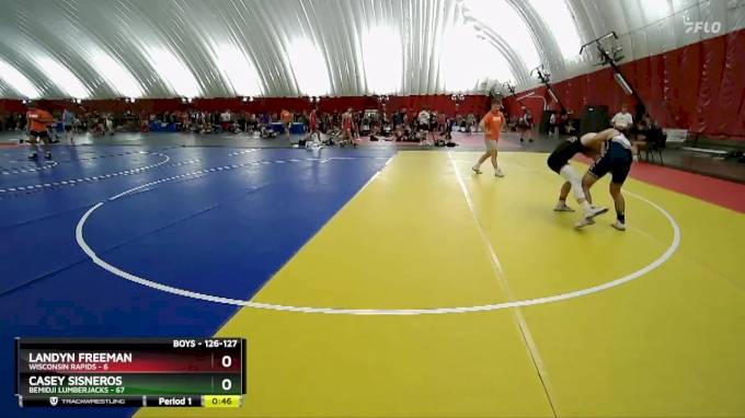 126-127 lbs Round 2 - Casey Sisneros, Bemidji Lumberjacks vs Landyn ...