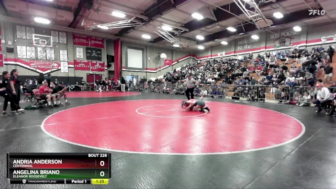 125 lbs Champ. Round 2 - Andria Anderson, Centennial vs Angelina Briano ...