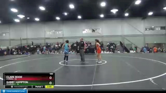 106 lbs Placement Matches (8 Team) - Clare Booe, Florida vs Gabby ...