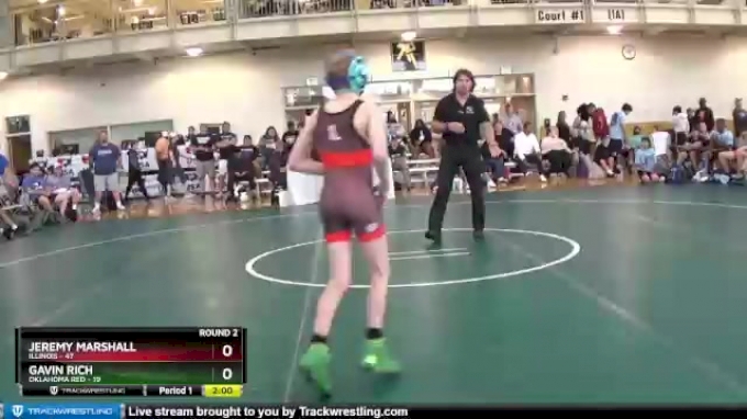 71 lbs Round 2 (8 Team) - Michael Rundell, Illinois vs Bo Courtney ...