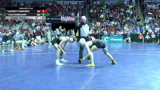 2A-120 lbs Champ. Round 1 - Cole Bomgaars, Boyden-Hull/Rock Valley vs ...