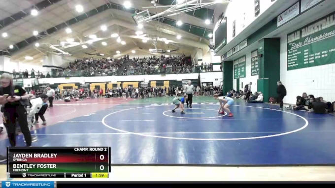 148 lbs Champ. Round 2 - Jayden Bradley, Syringa vs Bentley Foster, Fremont