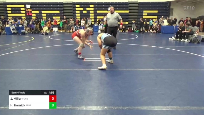 170 lbs Semifinal - Jael Miller, Punzsutawney vs Hannah Hornick, Seneca ...
