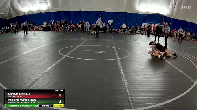 88 lbs Round 2 - Parker Workman, Burnett Trained Wrestling vs Abram ...