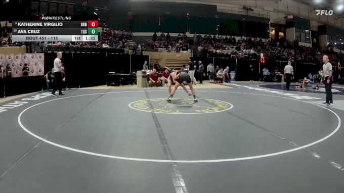 115 lbs Quarterfinal - Katherine Virgilio, Brunswick vs Ava Cruz, Tuscarora