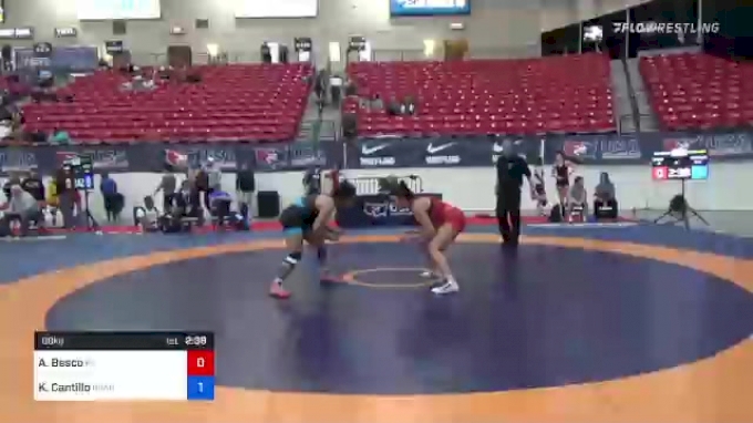 68 kg 7th Place - Anayka Besco, Kansas vs Kairah Cantillo, Grand View ...