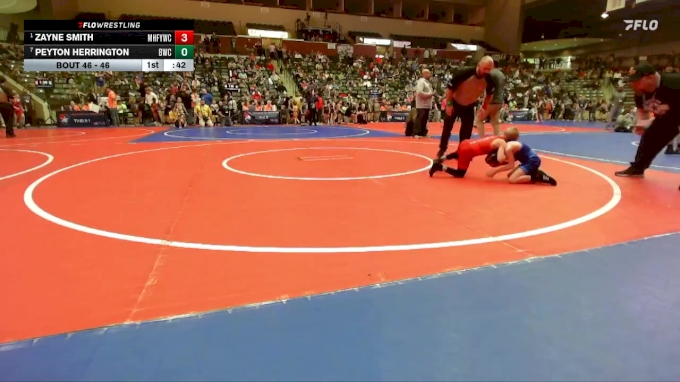 46 lbs 1st Place Match - Zayne Smith, Mountain Home Flyers Youth ...