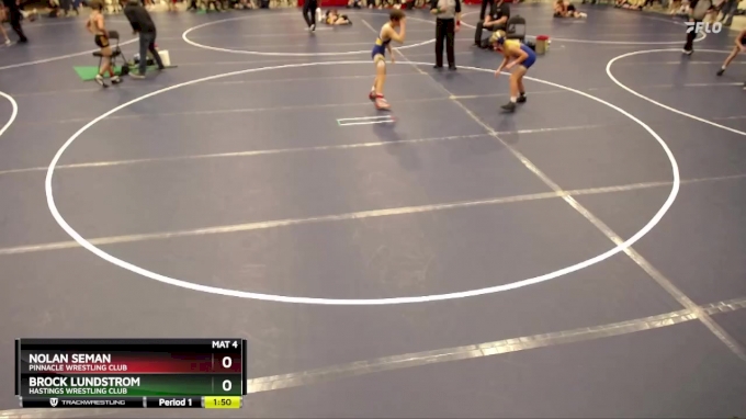110 lbs Quarterfinal - Nolan Seman, Pinnacle Wrestling Club vs Brock ...