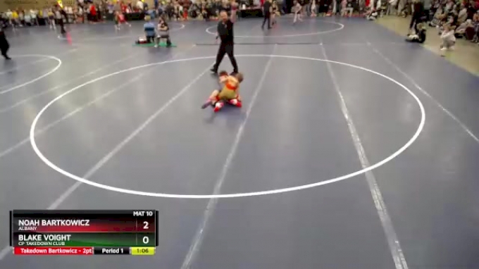 78 lbs Champ. Round 1 - Noah Bartkowicz, Albany vs Blake Voight, CP ...