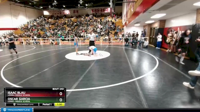 105 lbs Cons. Round 3 - Oscar Garcia, Lovell Middle School vs Isaac ...
