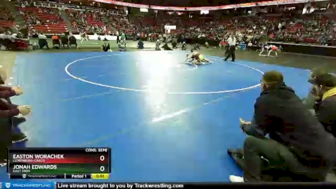 D2-120 lbs Cons. Semi - Jonah Edwards, East Troy vs Easton Worachek ...