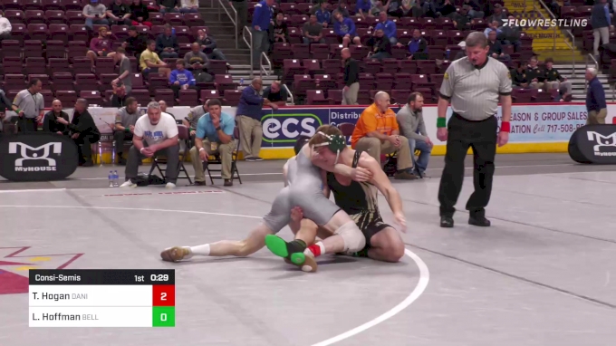 172 lbs Consolation - Tucker Hogan, Daniel Boone vs Logan Hoffman, Belle Vernon