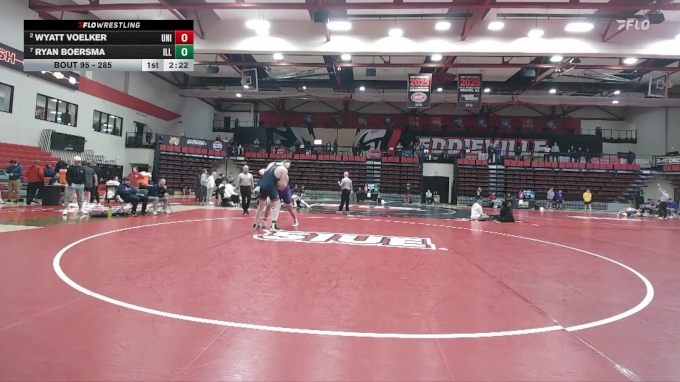 285 lbs Quarterfinal - Ryan Boersma, Illinois vs Wyatt Voelker ...