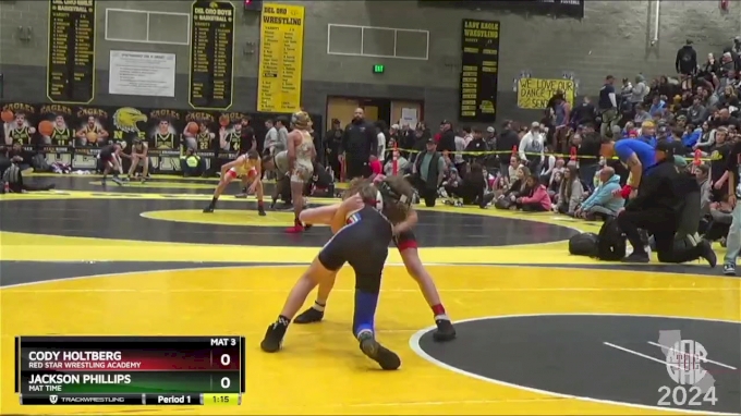 83 lbs Semifinal - Jackson Phillips, Mat Time vs Cody Holtberg, Red ...