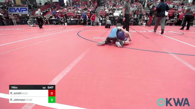 76 lbs Semifinal - Riot Smith, Buck Pride Wrestling vs Ryker Johnson ...